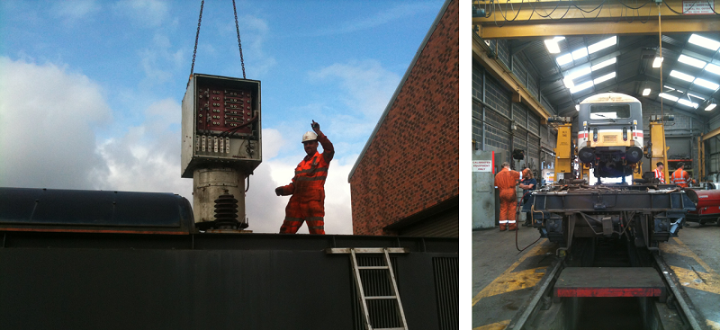 Class 89 lifted - The AC Locomotive Group